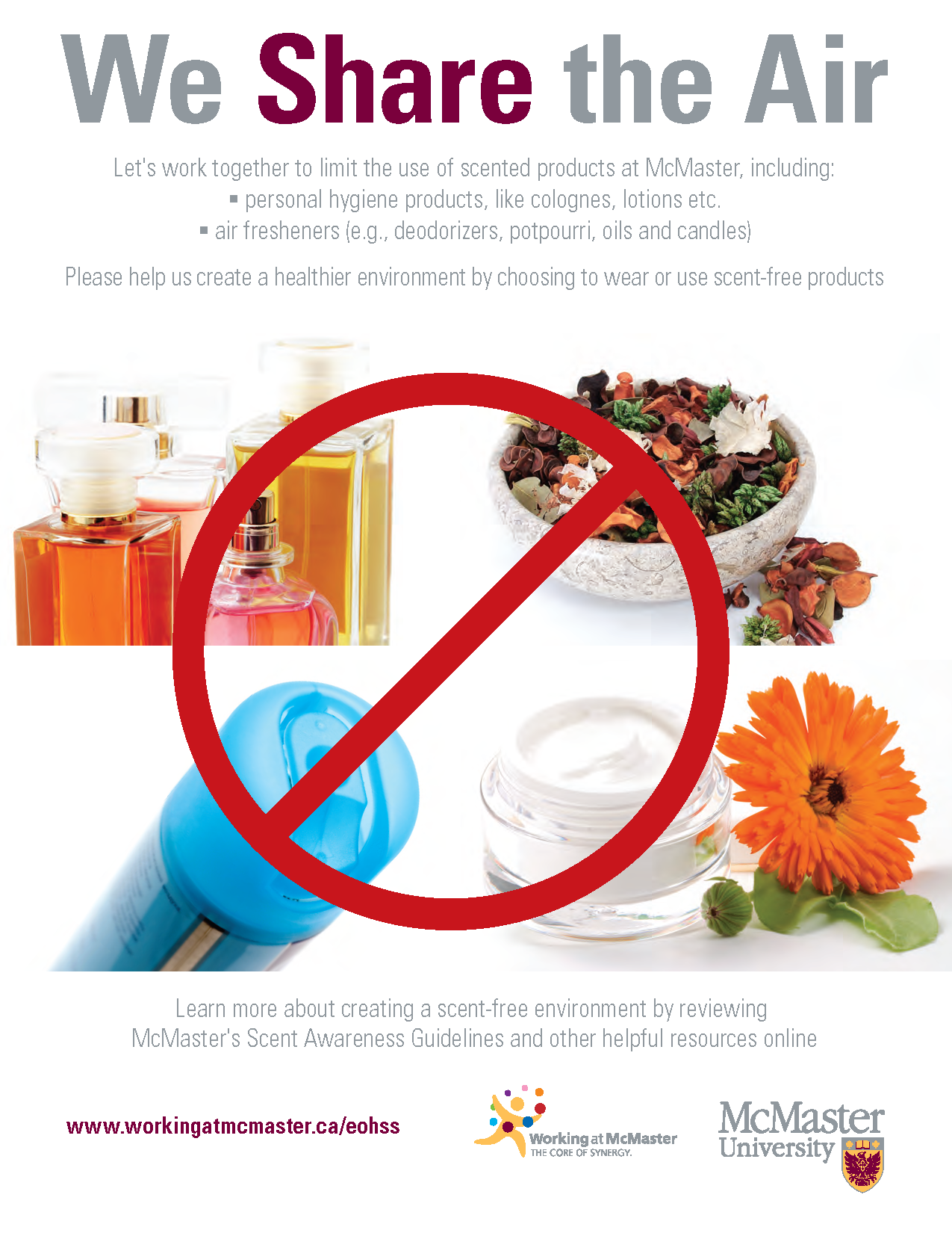 Reminder: RJC is a Scent-Free Building - DeGroote School of Business